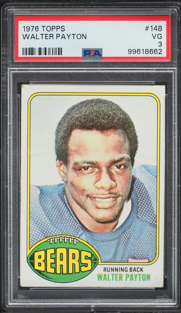 1976 Topps Football Walter Payton ROOKIE #148 PSA 3 VG on Fanatics Collect