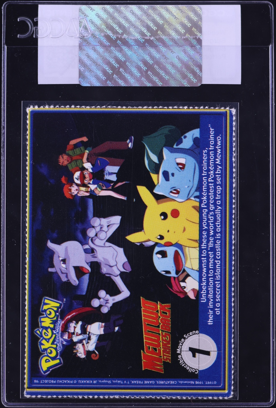 1999 Pokemon Nintendo Burger King Cards Perforated Weedle #13 CGC AUTH ...