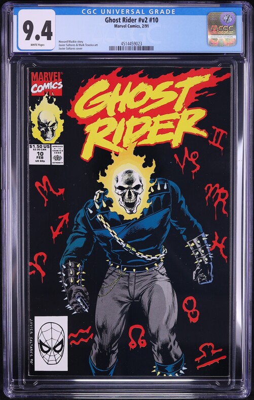 Ghost Rider #v2 #10 (Marvel, 1991) CGC 9.4 White Pages on Fanatics Collect