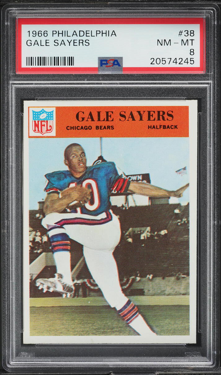 1966 Philadelphia Gale Sayers ROOKIE #38 PSA 8 NM-MT on Fanatics Collect