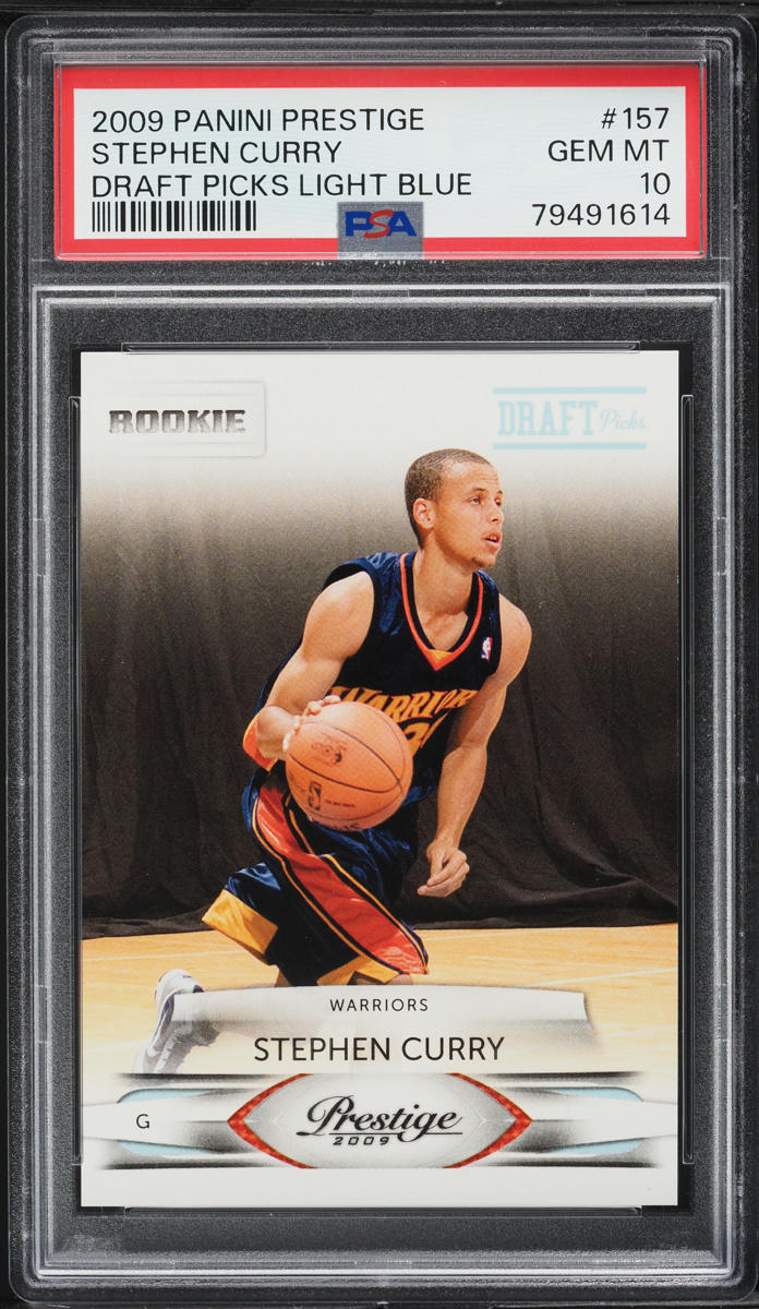 2009 Panini Prestige Draft Light Blue Stephen Curry ROOKIE /999 #157 ...