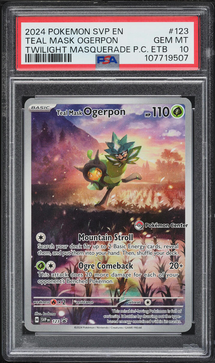 2024 Pokemon SV Promo Twilight Masquerade Center Alt Art Teal Mask ...