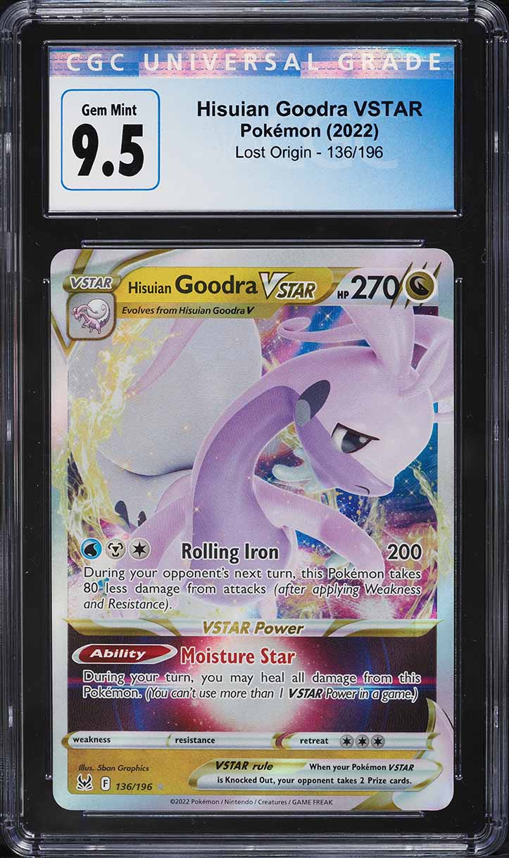 2022 Pokemon Sword & Shield Lost Origin Hisuian Goodra VSTAR #136 CGC 9 ...