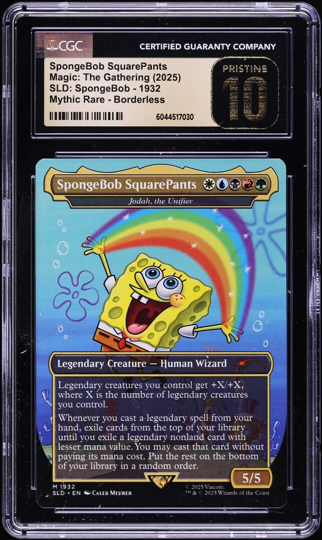 2025 MTG SLD: SpongeBob Borderless SpongeBob SquarePants #1932 CGC 10 ...