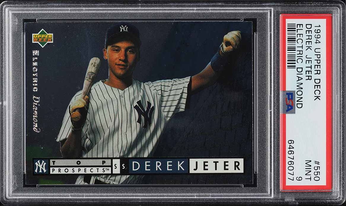 1994 Upper Deck Electric Diamond Derek Jeter ROOKIE #550 PSA 9 MINT on Fanatics Collect