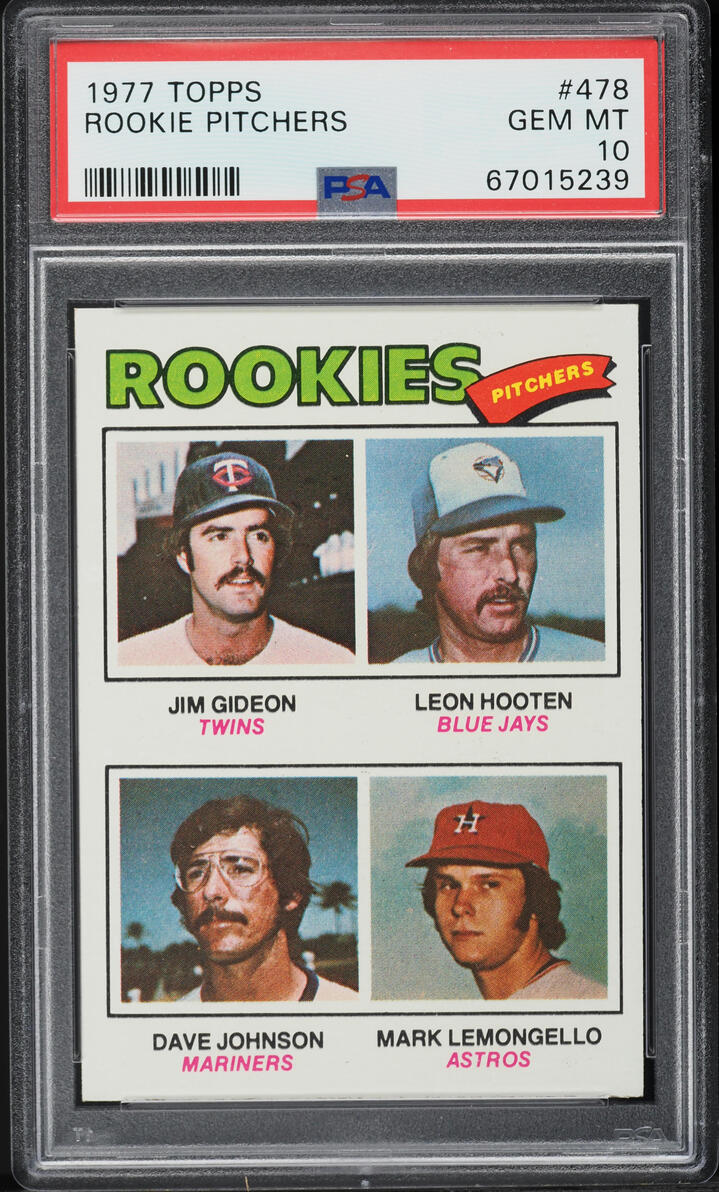 1977 Topps Rookie Pitchers #478 PSA 10 GEM MINT on Fanatics Collect
