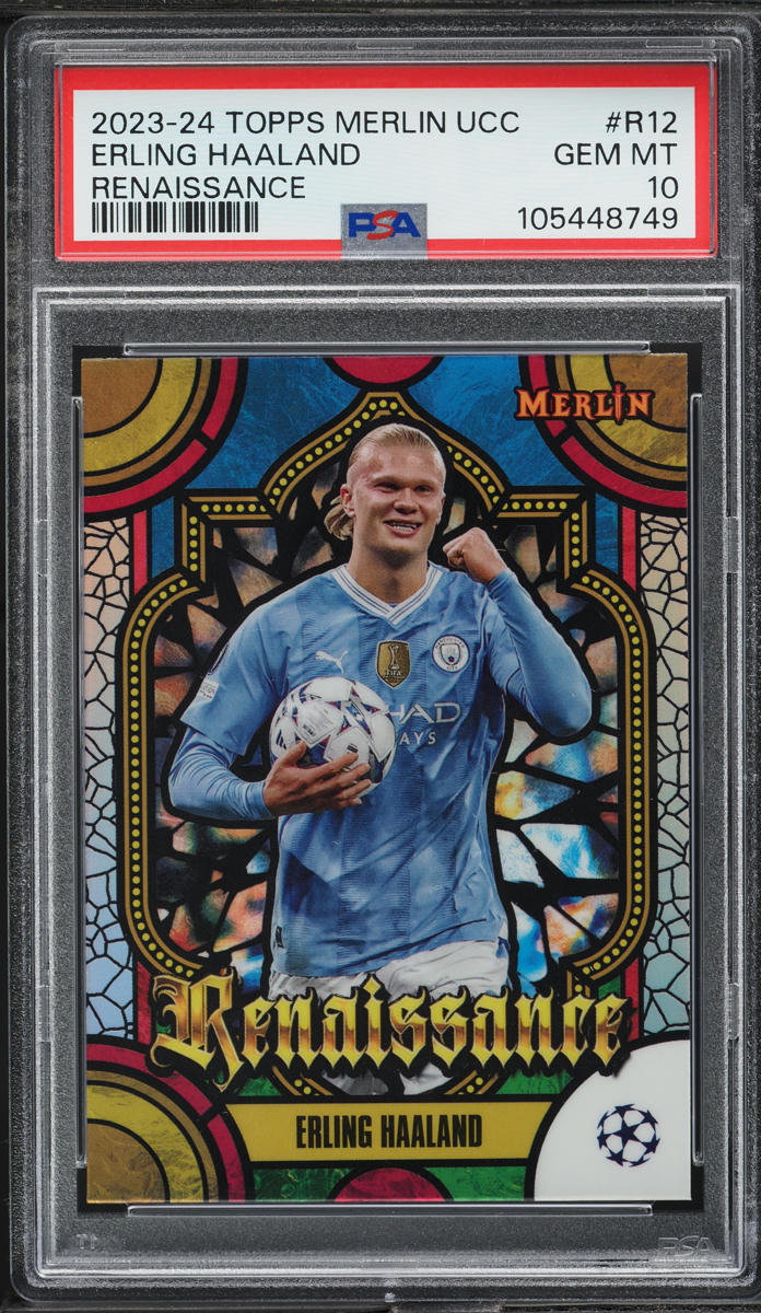 2023 Topps Merlin UEFA Club Competitions Renaissance Erling Haaland # ...