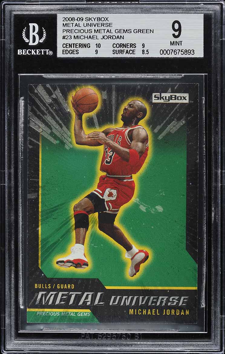2008 Skybox Universe Precious Metal Gems Michael Jordan PMG GREEN /10 ...