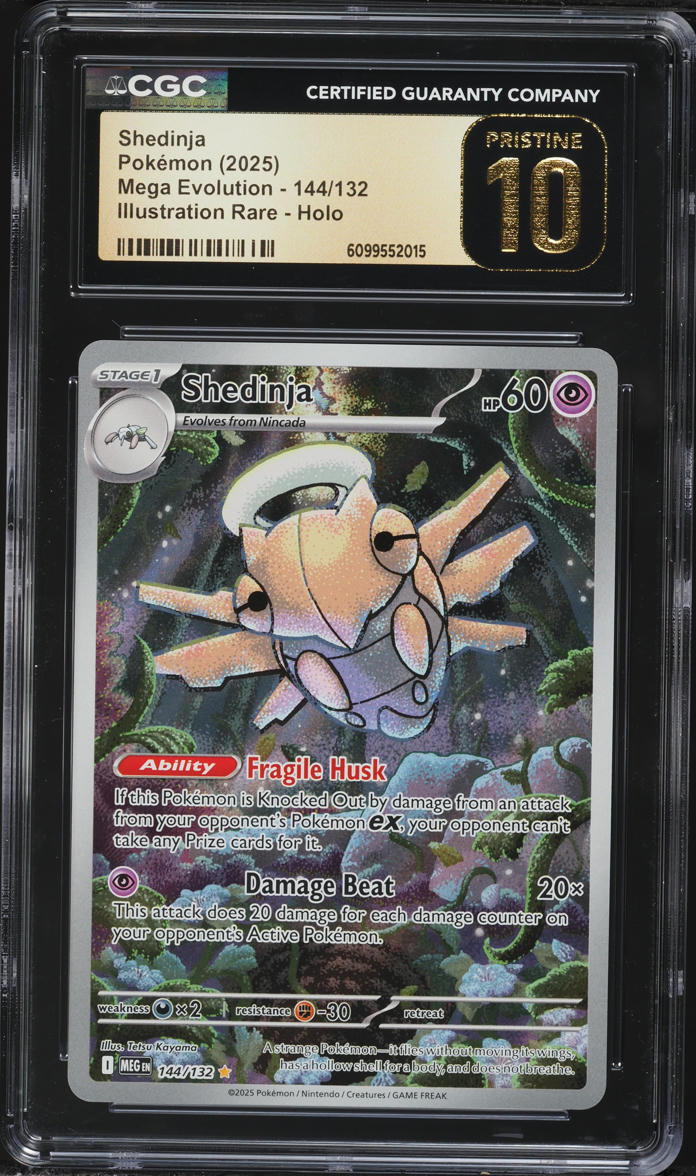 2025 Pokemon Mega Evolution IR Shedinja #144 CGC 10 PRISTINE on ...
