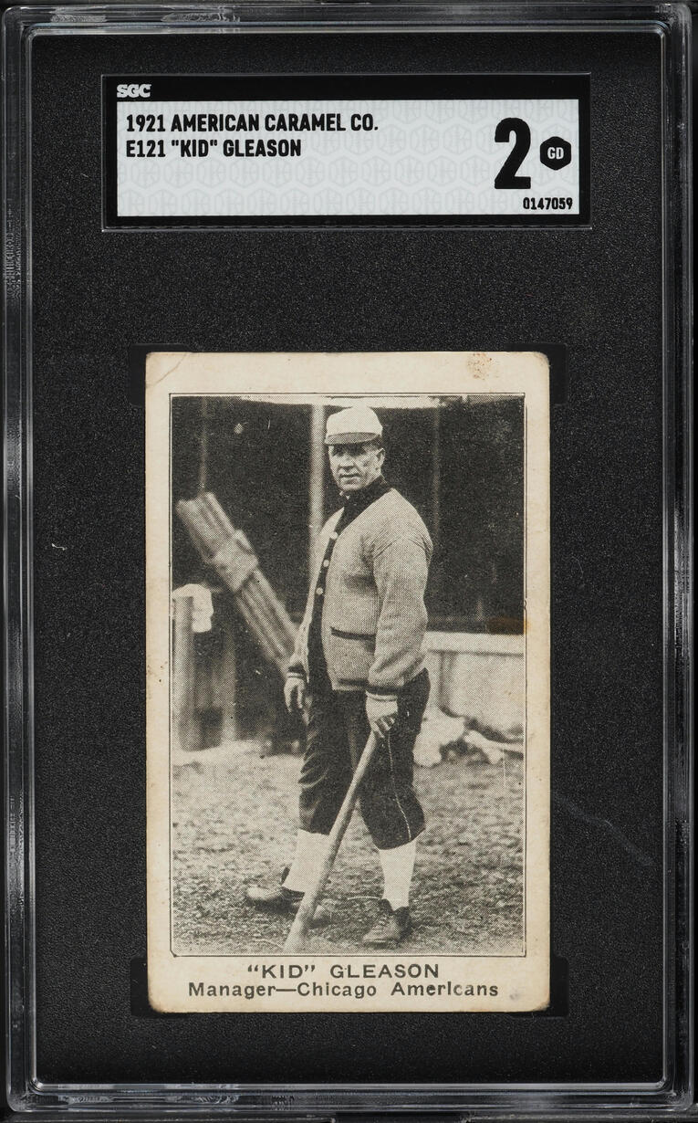 1921 E121 American Caramel Co. Series Of 80 Kid Gleason SGC 2 GD on ...