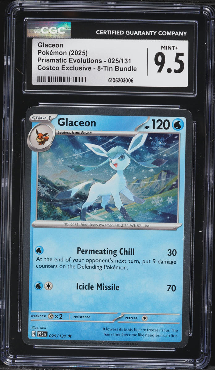2025 Pokemon SV Prismatic Evolutions Costco Exclusive Bundle Glaceon ...