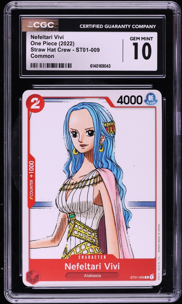 2022 One Piece Straw Hat Crew Nefeltari Vivi #ST01-009 CGC 10 GEM MINT ...