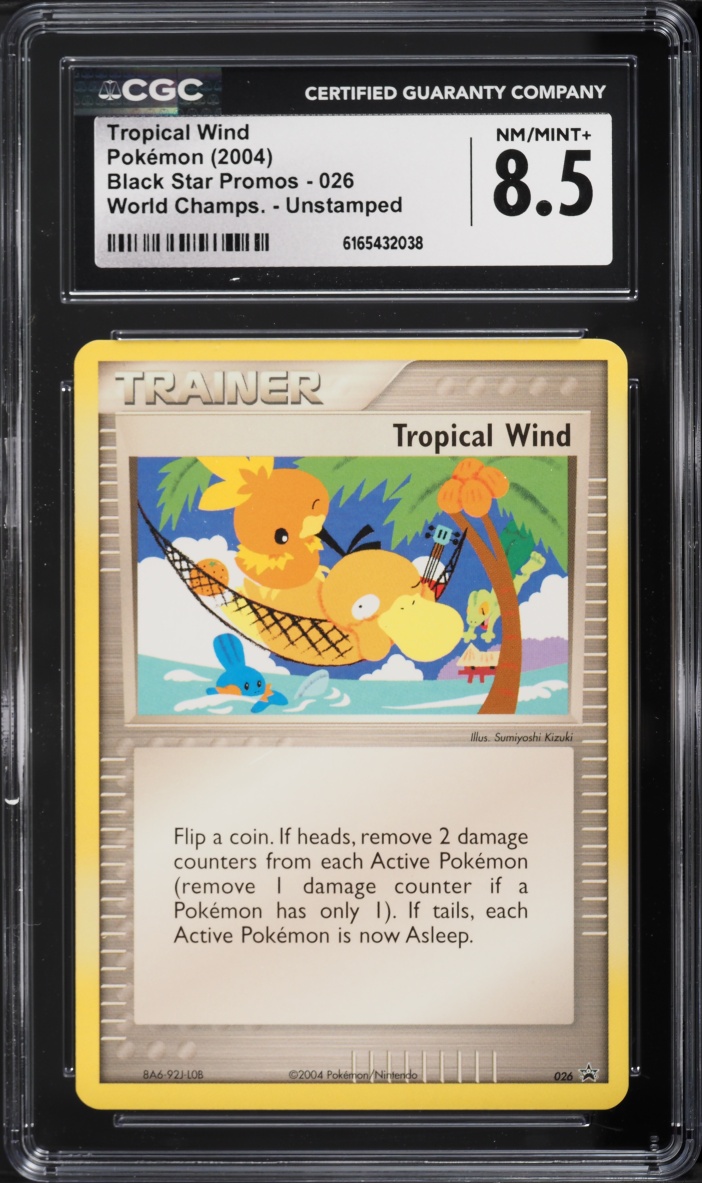 2004 Pokemon Promo World Championships Unstamped Tropical Wind #26 CGC ...