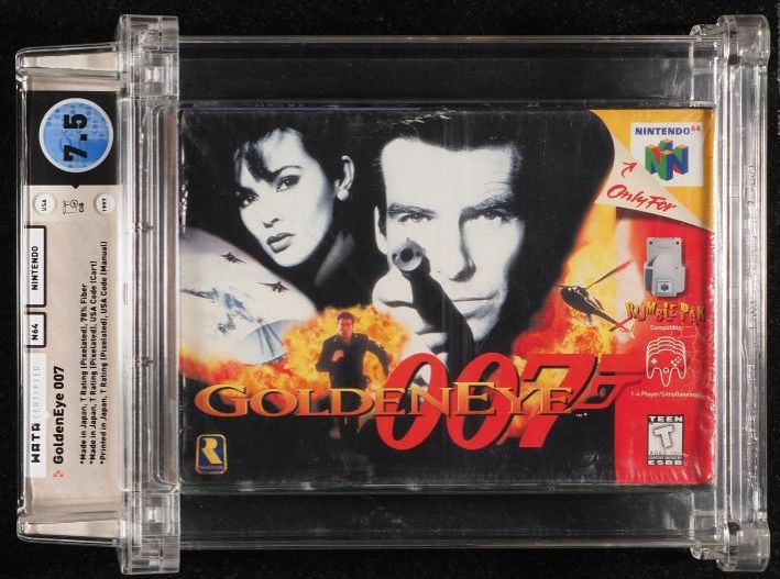 GoldenEye 007 (Nintendo 64 N64) WATA 7.5 CIB Complete In Box on ...