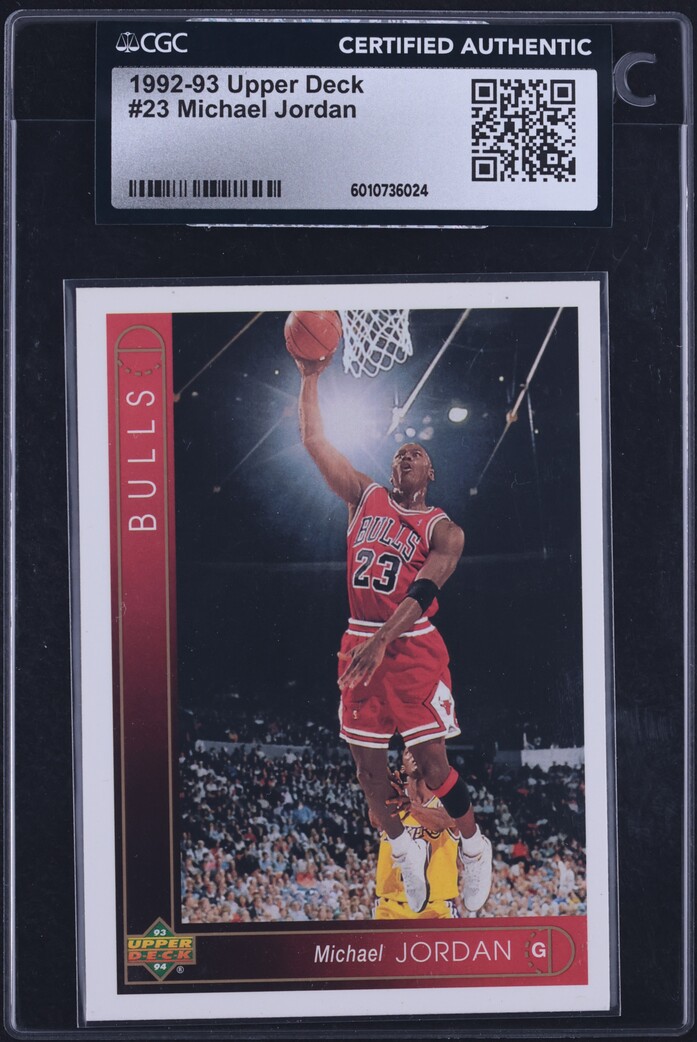 1992 Upper Deck Basketball Michael Jordan #23 CGC AUTH on Fanatics Collect