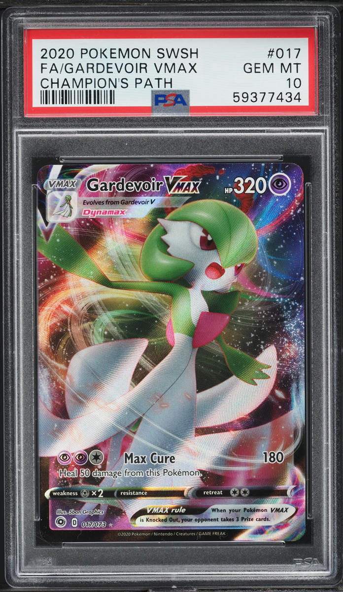 2020 Pokemon Sword & Shield Champion's Path Full Art Gardevoir VMAX #17 ...