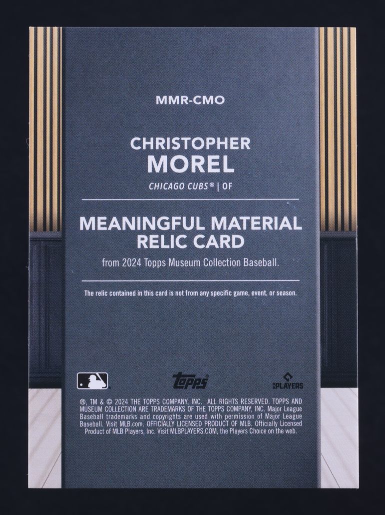 2024 Topps Museum Collection Sapphire Christopher Morel PATCH /25 MBA ...