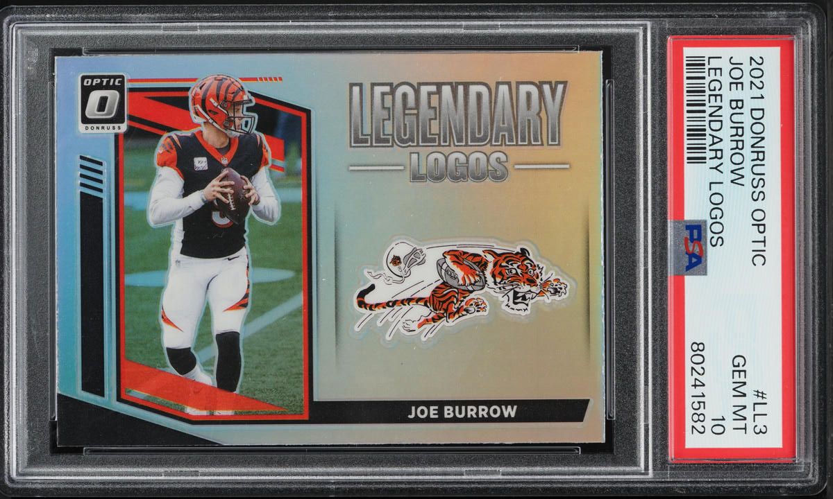 2021 Donruss Optic Legendary Logos Joe Burrow #LL-3 PSA 10 GEM MINT on ...