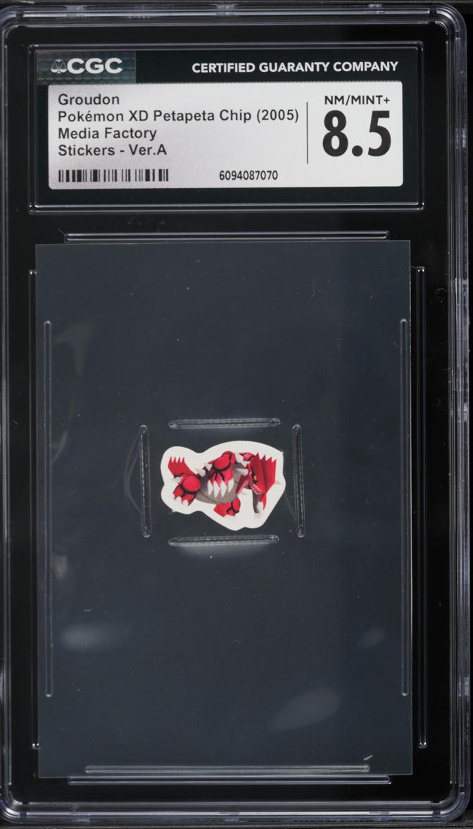 2005 Pokemon XD Petapeta Chip Media Factory Stickers Version A Groudon ...