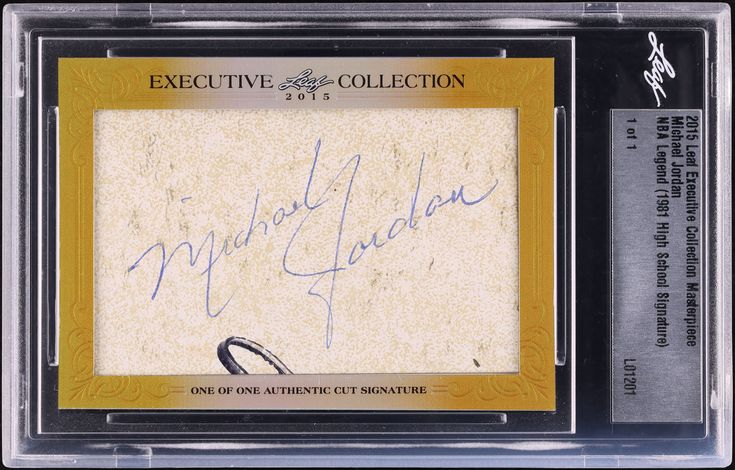 2015 Leaf Executive Collection Masterpiece Legend Cut Michael Jordan ...