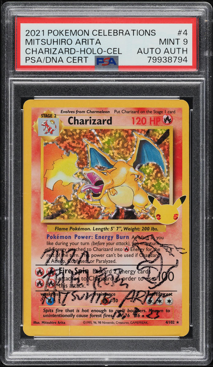 2021 Pokemon Celebrations Classic Holo Charizard Mitsuhiro Arita AUTO ...