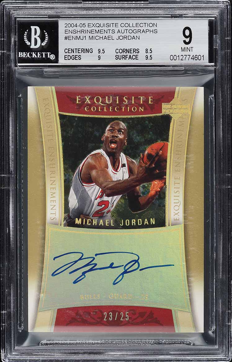2004 Exquisite Collection Enshrinements Michael Jordan AUTO JSY # 23/25 ...