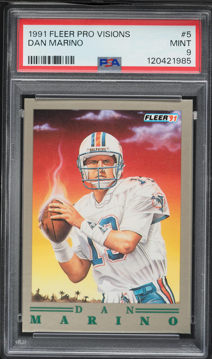 1991 Fleer Pro-Visions Dan Marino #5 PSA 9 MINT on Fanatics Collect