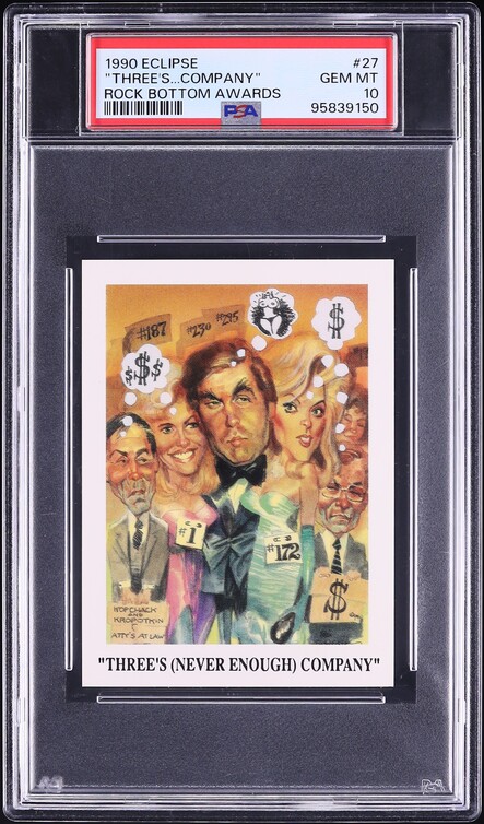 1990 Eclipse Rock Bottom Awards Donald Trump #27 PSA 10 GEM MINT on ...
