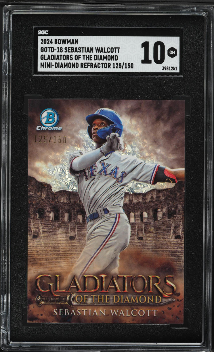 2024 Bowman Chrome Gladiators Diamond Mini-Diamond Ref Sebastian ...