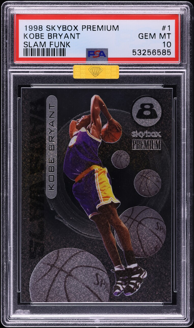 1998 Skybox Premium Slam Funk Kobe Bryant #1 MBA PSA 10 GEM MINT on Fanatics Collect