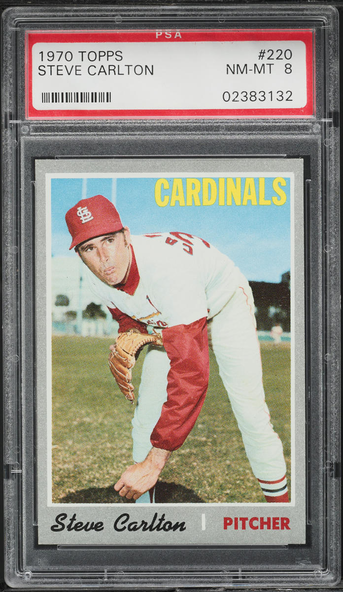 1970 Topps Steve Carlton #220 PSA 8 NM-MT on Fanatics Collect