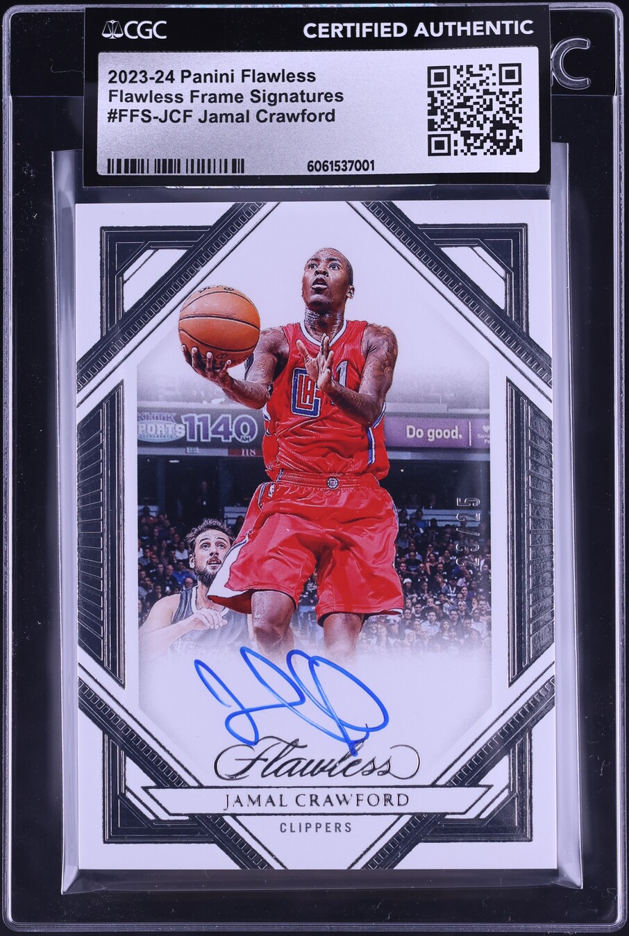 2023 Panini Flawless Frame Jamal Crawford AUTO /25 #FFS-JCF CGC AUTH on ...