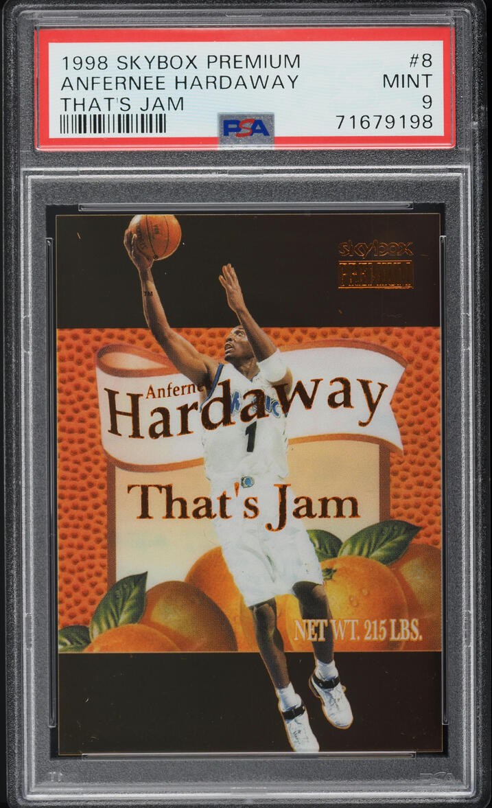 1998 Skybox Premium That's Jam Anfernee Hardaway #8 PSA 9 MINT on ...