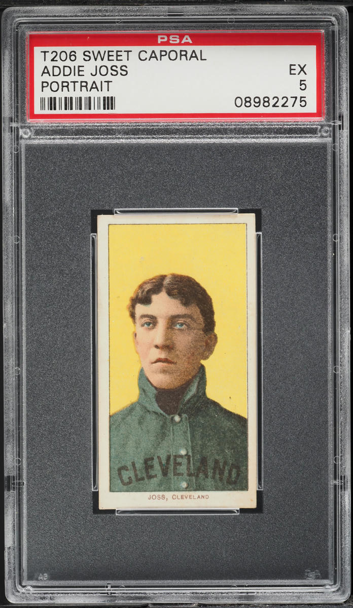 1909-11 T206 Addie Joss PORTRAIT, SWEET CAPORAL PSA 5 EX on Fanatics ...