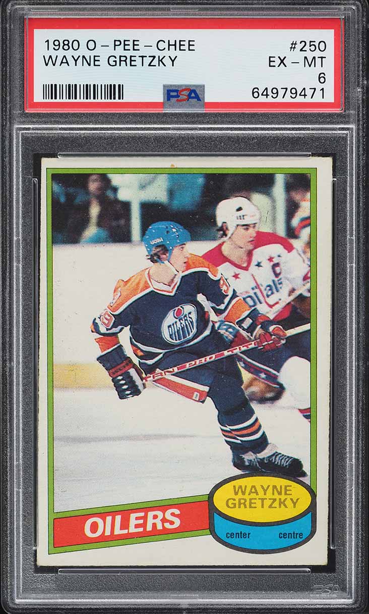 1980 O-Pee-Chee Hockey Wayne Gretzky #250 PSA 6 EXMT on Fanatics Collect