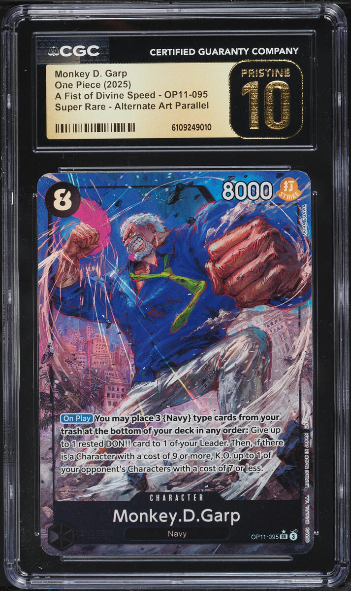 2025 One Piece A Fist Of Divine Speed Alt Art Monkey D. Garp #OP11-095 ...