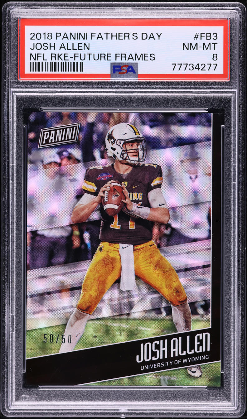 2018 Panini Father's Day NFL Future Frames Josh Allen ROOKIE 50/50 #FB3 ...