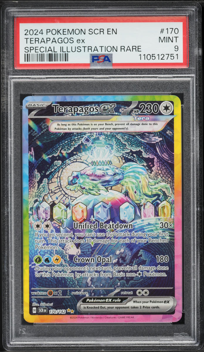 2024 Pokemon Scarlet & Violet Stellar Crown SIR Terapagos ex #170 PSA 9 ...