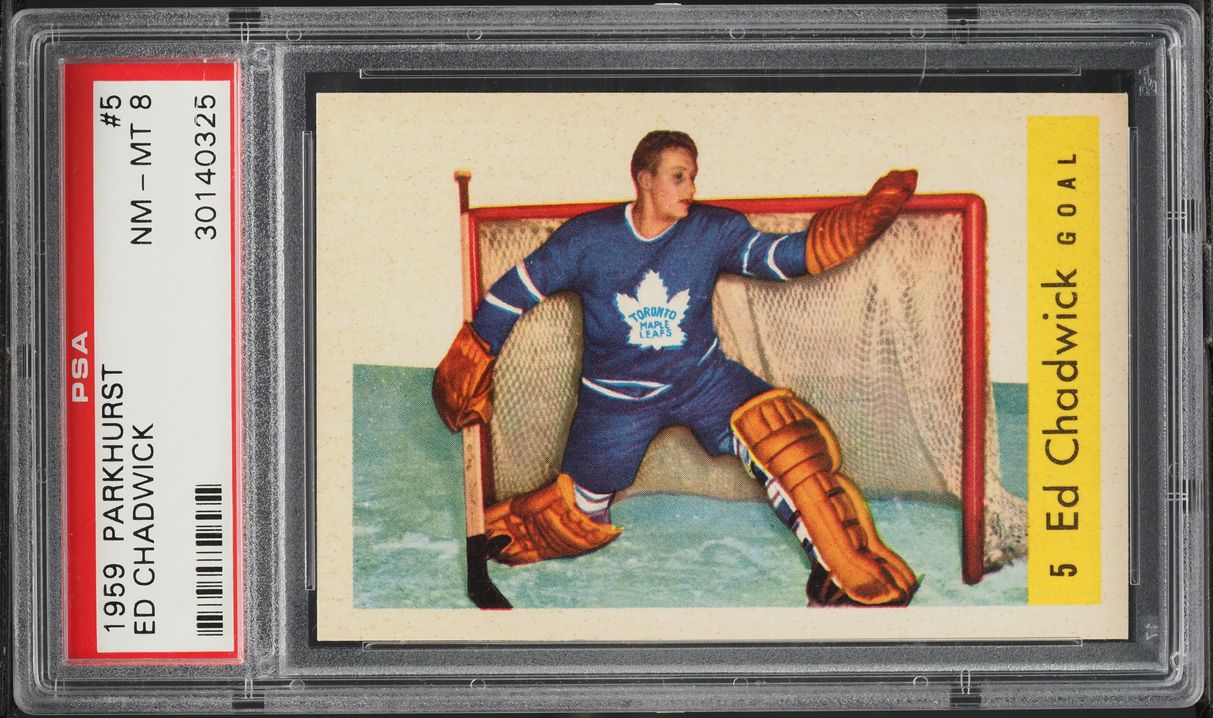1959 Parkhurst Ed Chadwick #5 PSA 8 NM-MT on Fanatics Collect