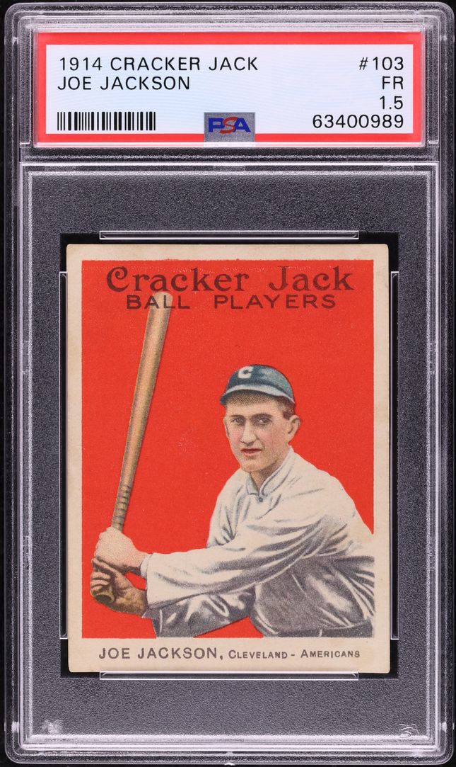 1914 Cracker Jack Shoeless Joe Jackson #103 PSA 1.5 FR on Fanatics Collect
