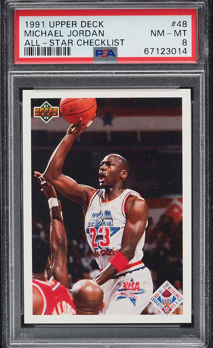 1991 Upper Deck Basketball Michael Jordan #48 PSA 8 NM-MT on Fanatics ...