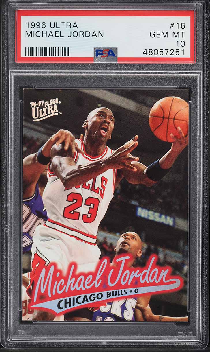 1996 Ultra Basketball Michael Jordan #16 PSA 10 GEM MINT on Fanatics Collect
