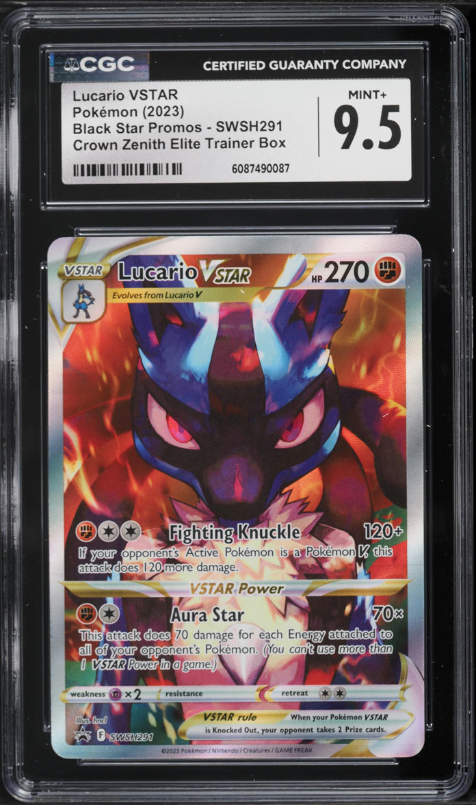 2023 Pokemon Sword & Shield Promo Crown Zenith ETB Lucario VSTAR # ...