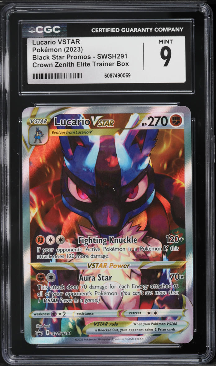2023 Pokemon Sword & Shield Promo Crown Zenith ETB Lucario VSTAR # ...