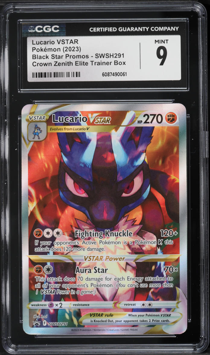 2023 Pokemon Sword & Shield Promo Crown Zenith ETB Lucario VSTAR # ...