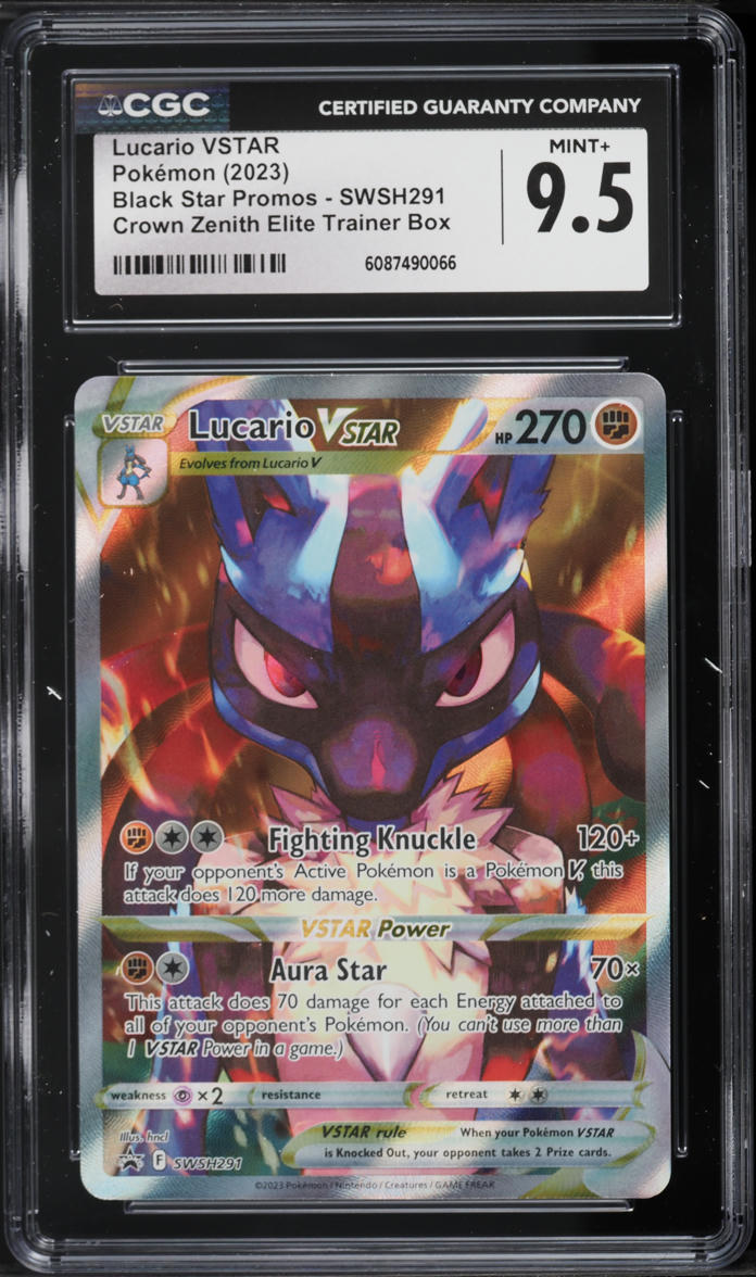 2023 Pokemon Sword & Shield Promo Crown Zenith ETB Lucario VSTAR # ...