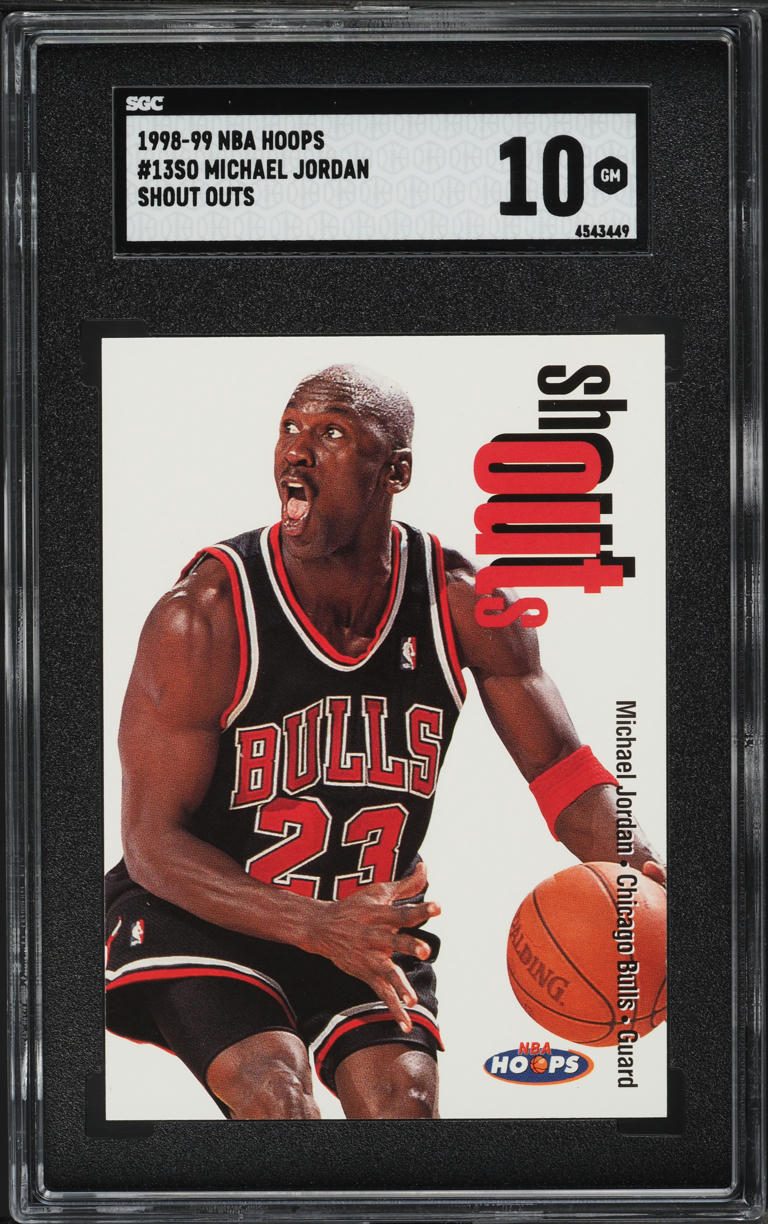 1998 Hoops Shout Outs Michael Jordan #13SO SGC 10 GEM MINT on Fanatics ...
