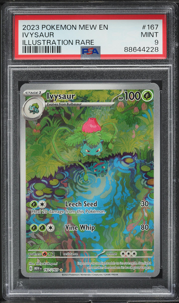 2023 Pokemon Scarlet & Violet 151 Illustration Rare Ivysaur #167 PSA 9 ...