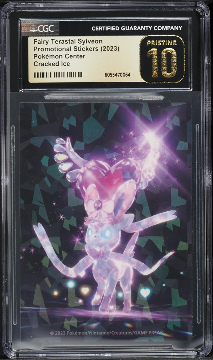 2023 Pokemon Center Promo Stickers Cracked Ice Fairy Terastal Sylveon ...