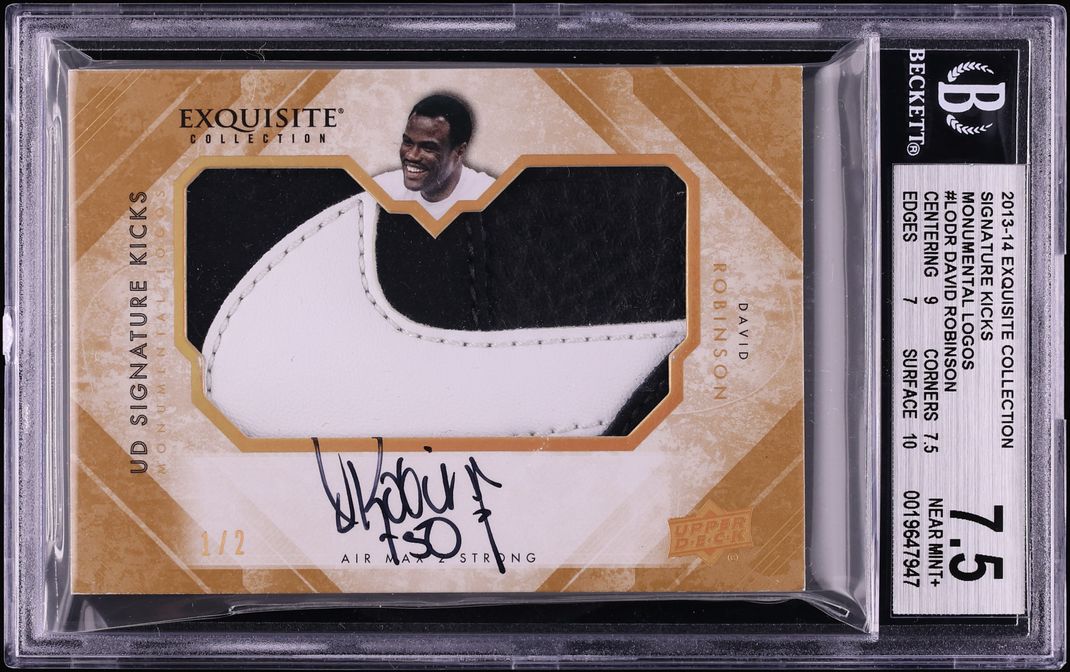 2013 Exquisite Collection Kicks Monumental Logos David Robinson PATCH ...